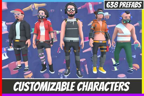 Персонажи Unityhub Pro бесплатные ассеты для Unity и Unreal Engine