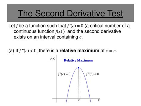 Ppt Section 34 Concavity And The Second Derivative Test Powerpoint