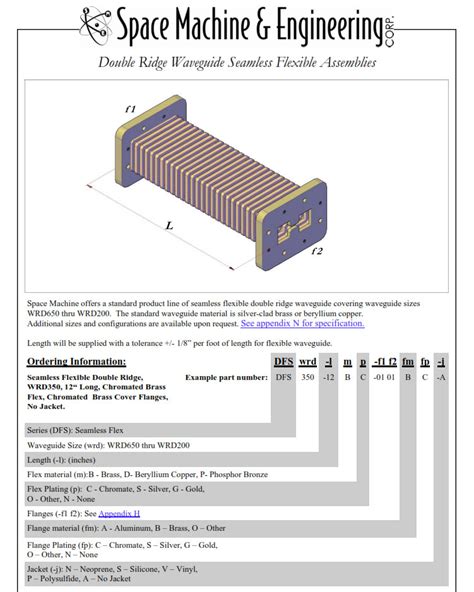 Seamless Flexible Double Ridge Waveguide Assemblies Lteq Microwave