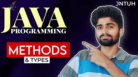 Exploring Methods And Types In Java In Telugu Codingfataka Youtube