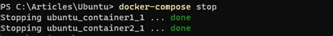 use docker stop containers without screwing things up