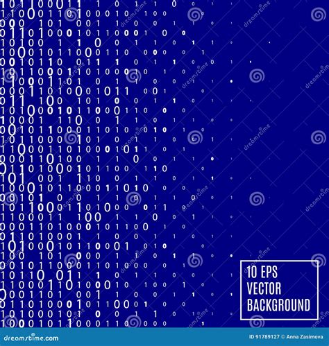 Abstract Binary Code Technology Background Stock Vector Illustration Of Coding Internet
