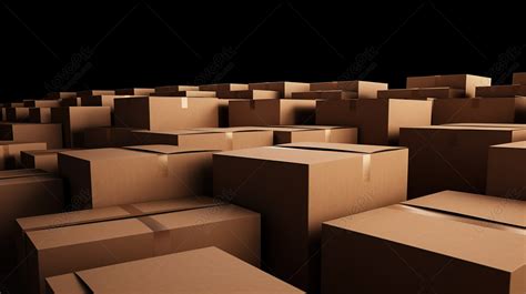 3d 렌더링으로 묘사된 한 줄의 판지 상자 포장 상자 배경 판지 배경 물류 배송 배경 이미지 Hd 포장 상자 판지 물류 배송 배경 사진 무료 다운로드 Lovepik