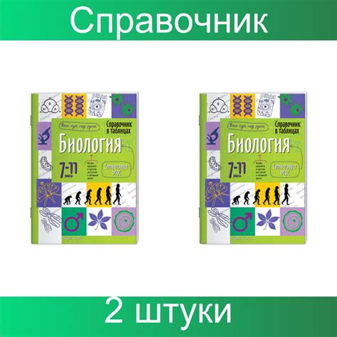 Справочник в таблицах Биология 7 11 класс 16х23 5 см 48 стр АЙРИС ПРЕСС 2 штуки купить