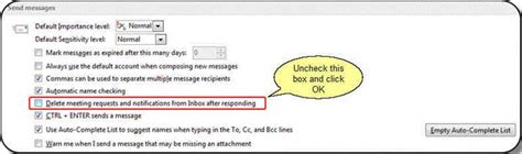 58 Keeping Outlook From Deleting Meeting Request Emails Advisors Assistant