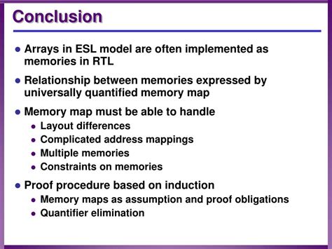 PPT Memory Modeling In ESL RTL Equivalence Checking PowerPoint Presentation ID 922970