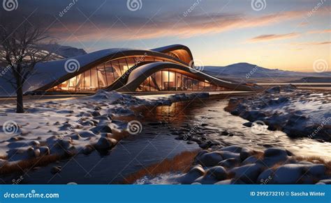 Parametric Architectural Facade With Diamond Pattern Royalty Free