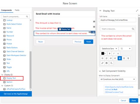 Send An Email With An Invoice In Salesforce Flow Office File Creator Advanced Office File