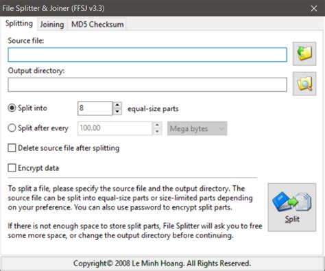 Best Free File Splitter And Joiner Software For Windows Pc