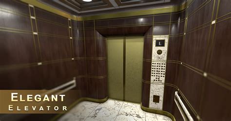 Elegant Elevator 3d Props Unity Asset Store