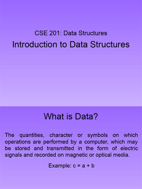 Introduction To Data Structures Pdf Data Type Data Structure