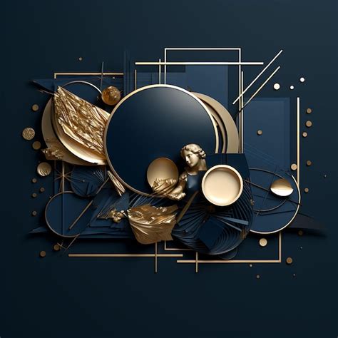 premium ai image photoshoot of museum horizontal folded rectangle complex illustrated piece