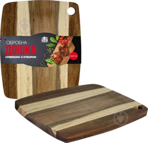ᐉ Дошка кухонна обробна з отвором Преміум 25x19x1 5 см 8853 Sandt • Краща ціна в Києві Україні