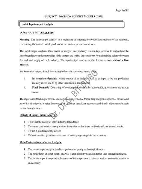 dsm theory pdf input output model markov chain