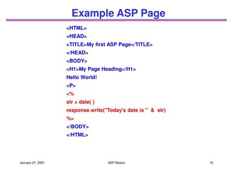 Ppt Active Server Pages Asp Basics Powerpoint Presentation Free