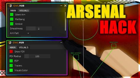 Roblox Arsenal Owl Hub Script Pastebin Silent Aim Aimbot Esp Youtube