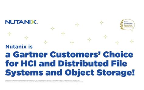 Nutanix Named A 2022 Gartner Peer Insights Customers Choice For Hyperconverged Infrastructure