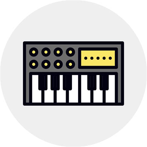 Keyboard Midi Synth Synthesiser Synthesizer Icon Download On