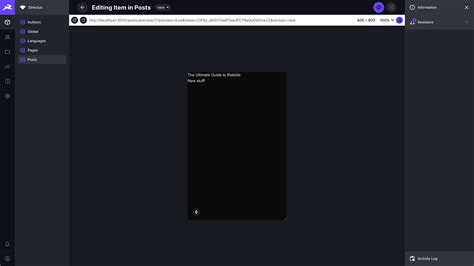 Implementing Live Preview In Next Js Directus Docs