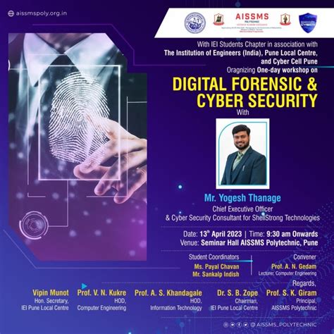 Dr Sanjay Zope On Linkedin Digitalfornsic Cybersecurity Ieiplc Aissmspolytechnic Plc