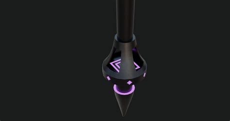 Fantasy Spear Glow Weapon With Pbr 3d Model Turbosquid 1831400