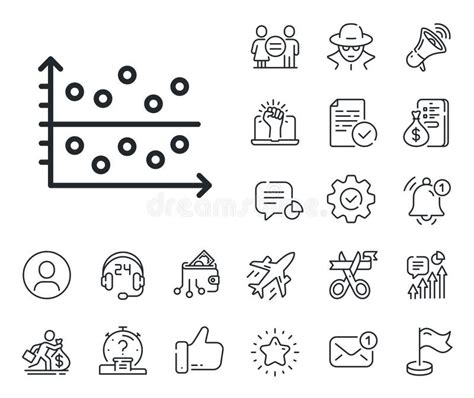 Dot Plot Graph Line Icon Presentation Chart Sign Salaryman Gender Dot Plot Graph Line Icon Presentation Chart Sign Salaryman Gender
