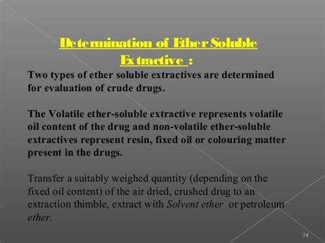 Extraction Techniques