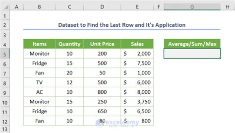 How To Use Dynamic Range For Last Row With Vba In Excel 3 Methods