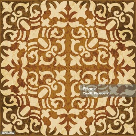 레트로 브라운 수채화 텍스처 그런 지 완벽 한 배경 나선형 덩굴 식물 만화경 0명에 대한 스톡 벡터 아트 및 기타 이미지 0명 갈색 곡선 Istock
