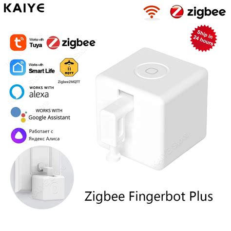 tuya zigbee fingerbot plus smart fingerbot switch button pusher smart