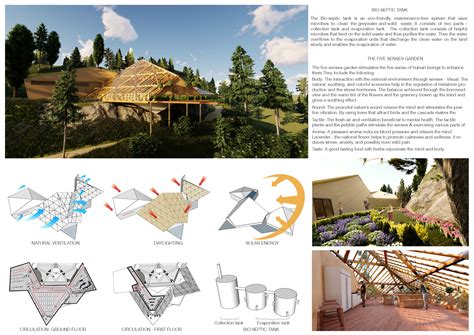 Architecture Project Pyramidal Structure Embracing Cork And Bamboo