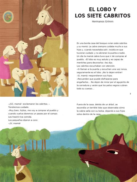 El Lobo Y Los Siete Cabritos Cuento Clásico Pdf