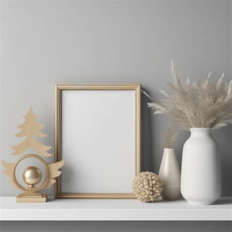 Premium Vector Christmas Background Empty Frame For Text And Copy