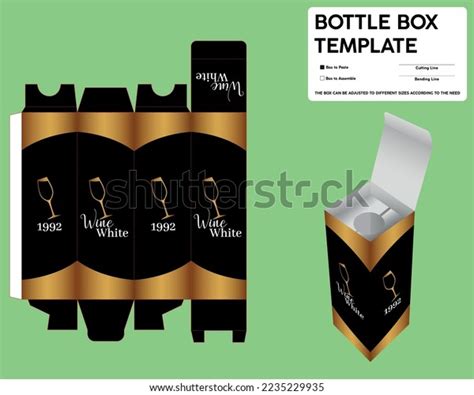 Rectangular Box Packing Bottles Stock Vector Royalty Free 2235229935