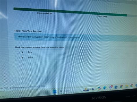 Question 46 70 Topic Plain View Doctrine The StudyX