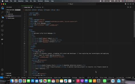 Karanki Lokesh On Linkedin Webdevelopment Fullstack Html Css Learningjourney Day3 Webdesign