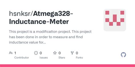 Github Hsnksr Atmega328 Inductance Meter This Project Is A