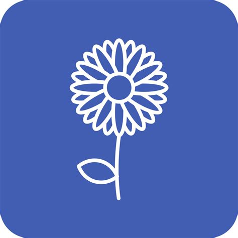 Daisy Line Round Corner Background Icons 14661260 Vector Art At Vecteezy