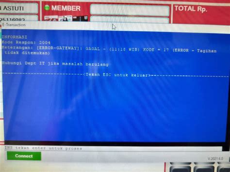 Mau Melakukan Pembayaran Tagihan Tapi Malah Error