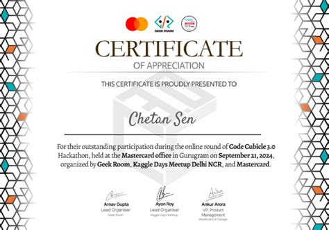 Certificate Chetan Pdf