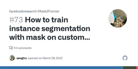 How To Train Instance Segmentation With Mask On Custom Dataset Issue Facebookresearch