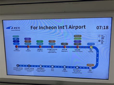 인천공항철도 노선도 및 인천공항터미널 구분하기