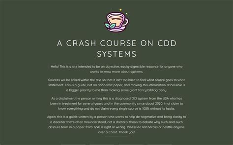 System Crash Course