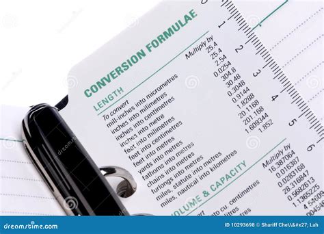 Formules De Conversion Photo Stock Image Du Conversion 10293698