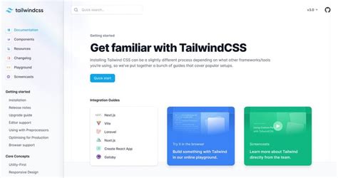 Exciting Redesign Of Tailwindcss Docs