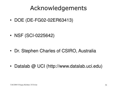 Ppt Conditional Chow Liu Tree Structures For Modeling Discrete Valued Vector Time Series