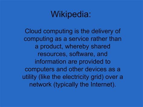 Cloud Computing Intro Ppt