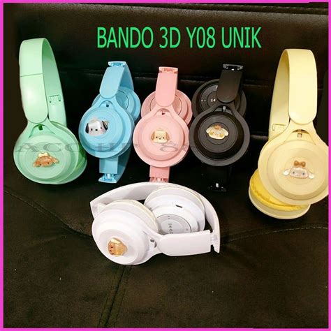 Jual Acchp Headphone Bluetooth Headset Wireless Macaron Y08 Stereo