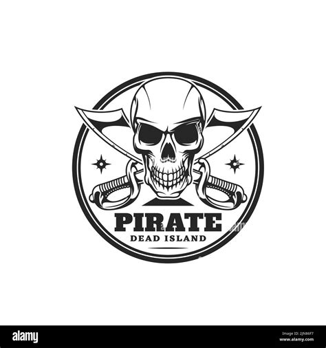 Pirate Captain Skull Icon Corsair Filibuster And Buccaneer Monochrome