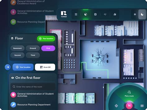 3d Web3 Virtual Ar Vr Mall Map Navigation App Ui Kit Behance